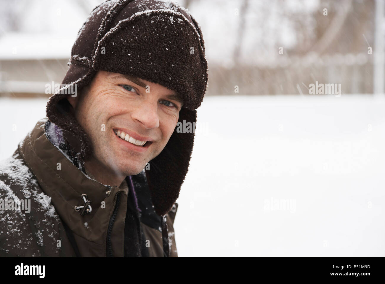 Male Model Posing In Snow High Resolution Stock Photography and Images ...