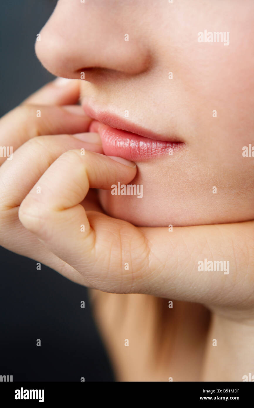 One Hand On Face High Resolution Stock Photography and Images - Alamy
