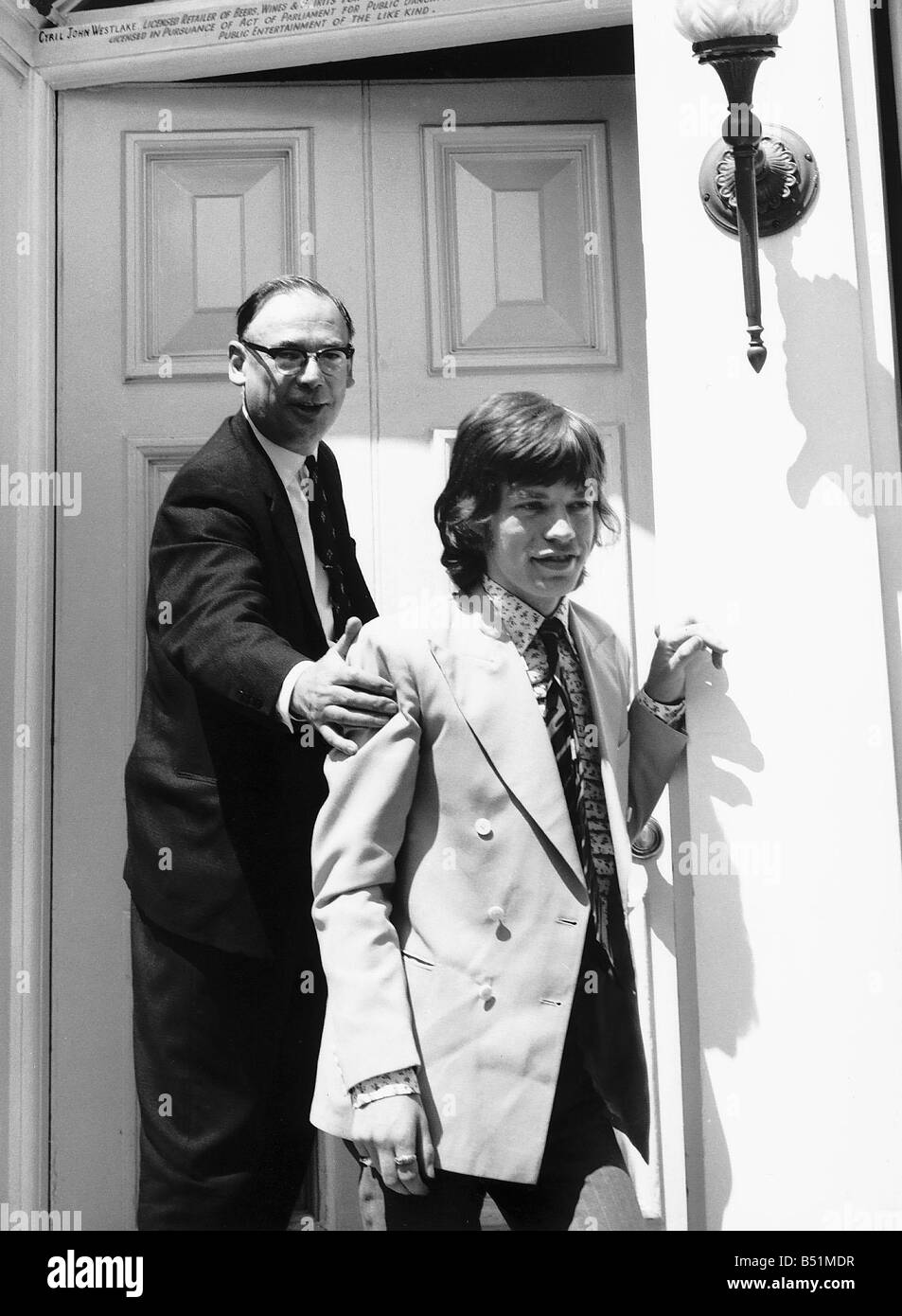 Mick Jagger Rock Singer Songwriter 1967 The Rolling Stones standing in ...