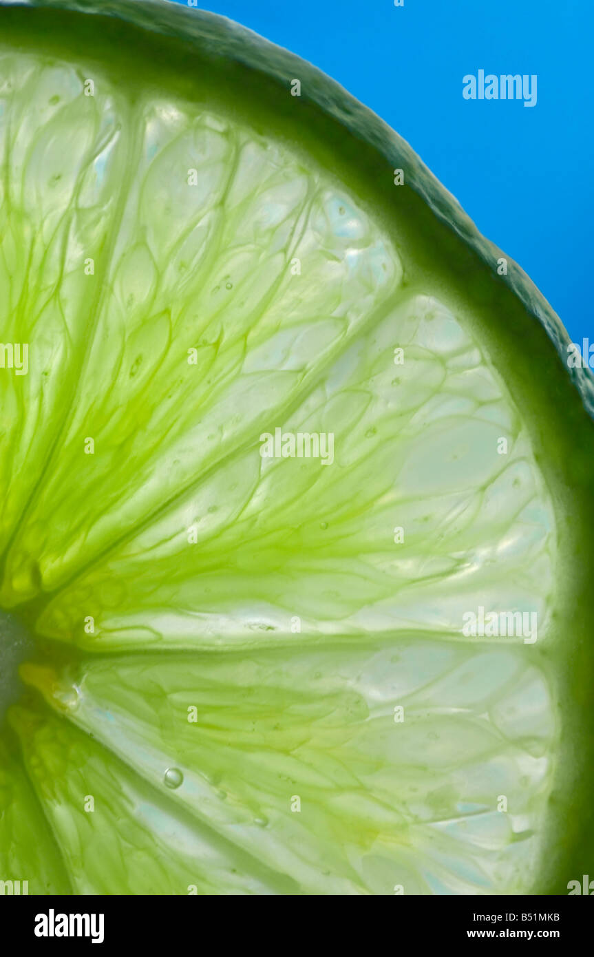 Slice of Lime Stock Photo - Alamy