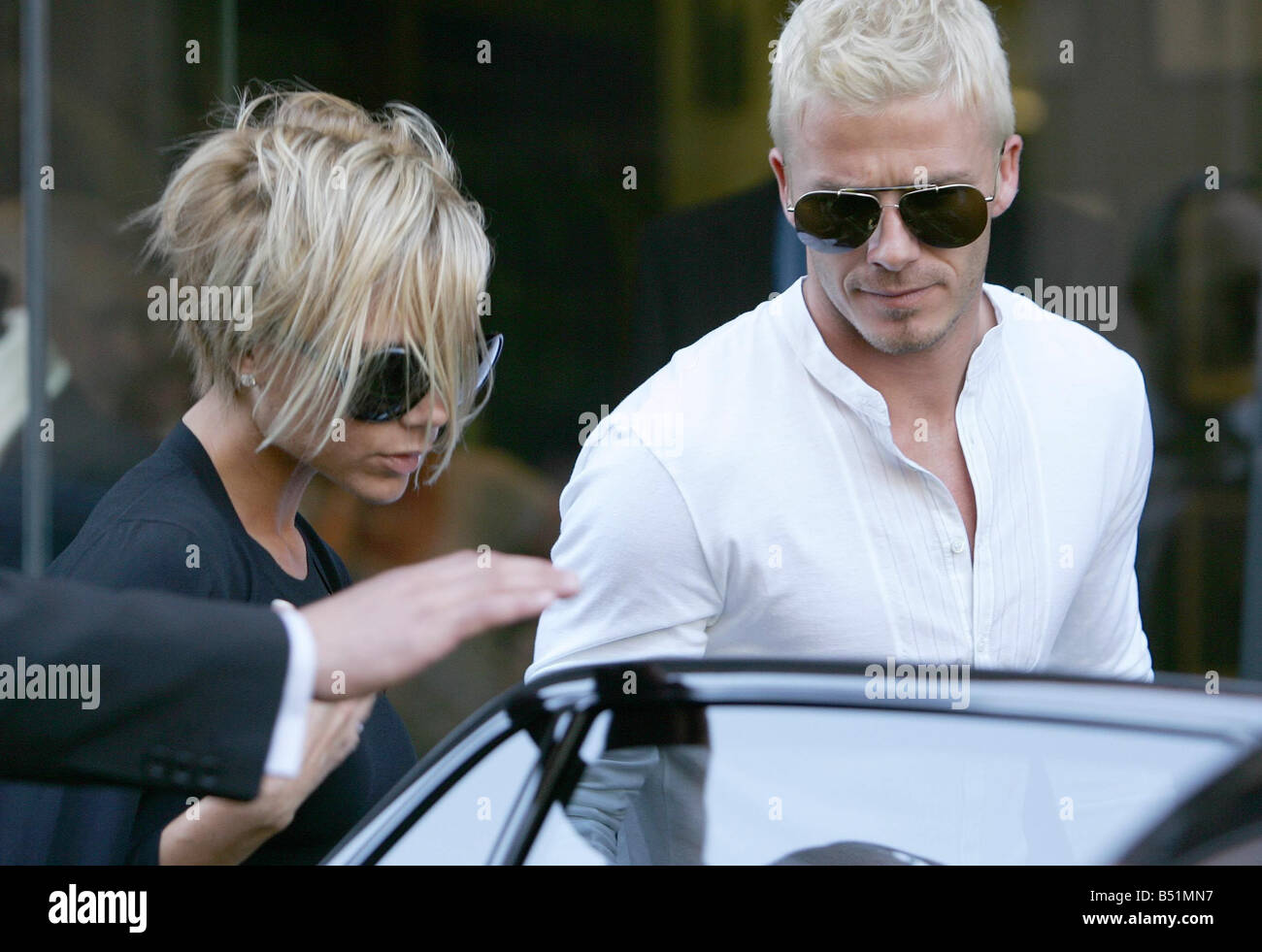 Birthday boy David Beckham and wife Victoria go shopping on London's ...