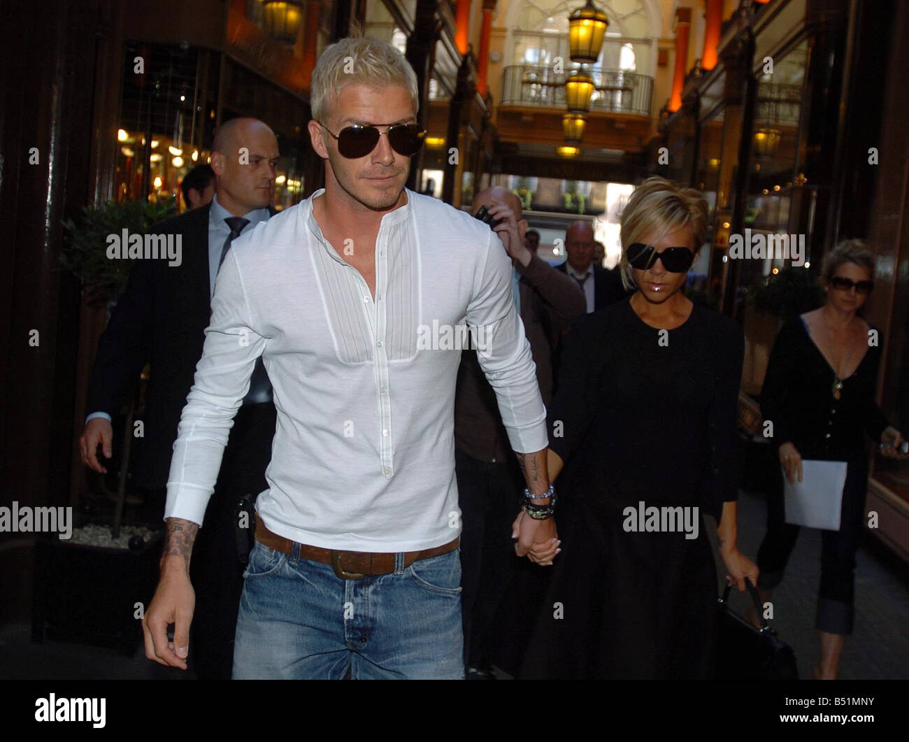 Birthday boy David Beckham and wife Victoria go shopping on London's ...