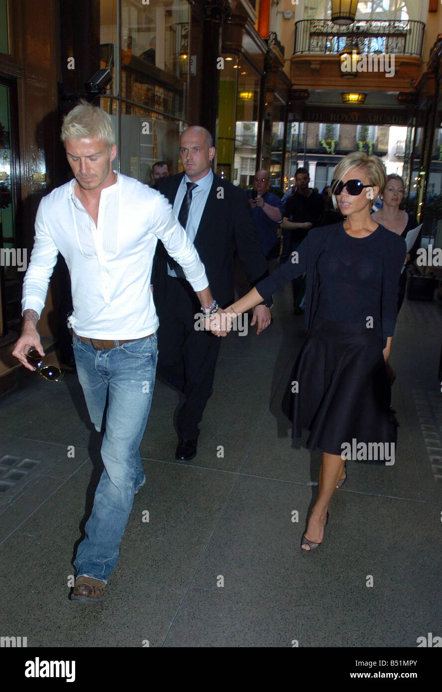 Birthday boy David Beckham and wife Victoria go shopping on London's ...
