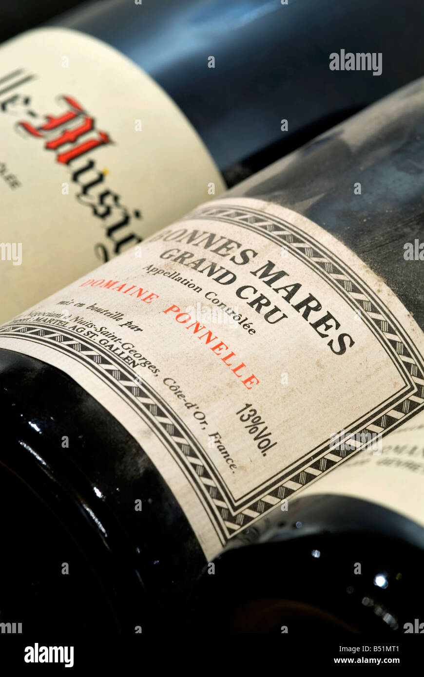 Expensive French Wine Bottles Stock Photo - Alamy