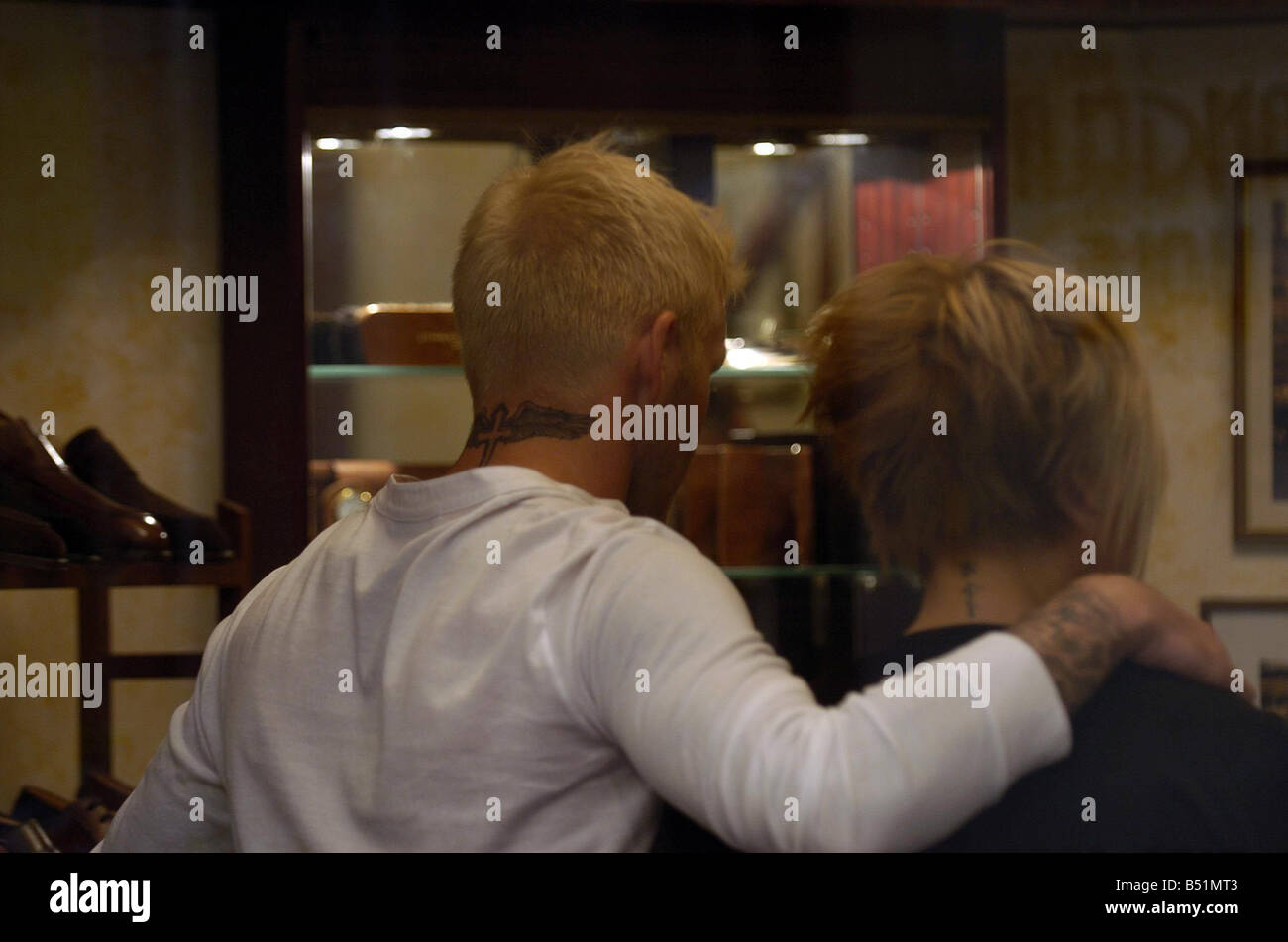 Birthday boy David Beckham and wife Victoria go shopping on London's ...