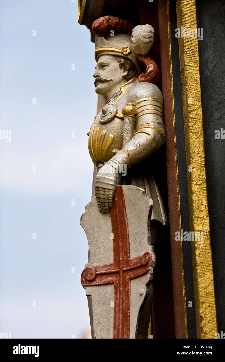 statue on the Cathedral of Freiburg in Germany Stock Photo - Alamy