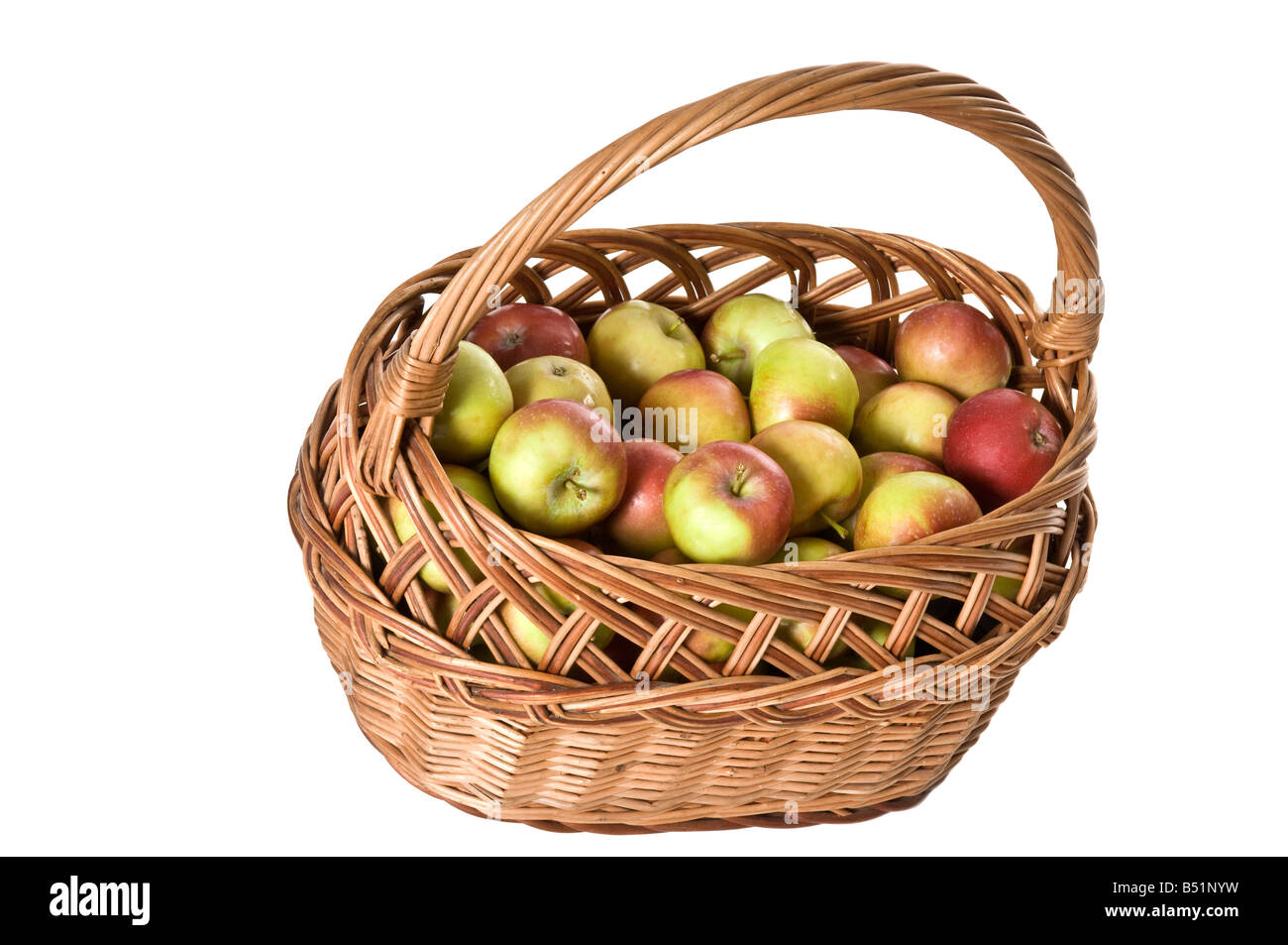 Basket full of apples Stock Photo - Alamy