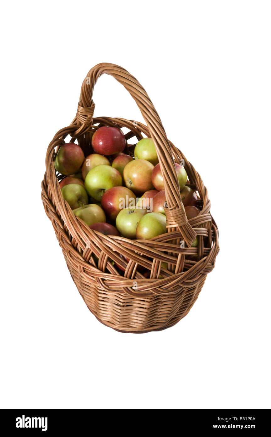 Basket full of apples Stock Photo - Alamy
