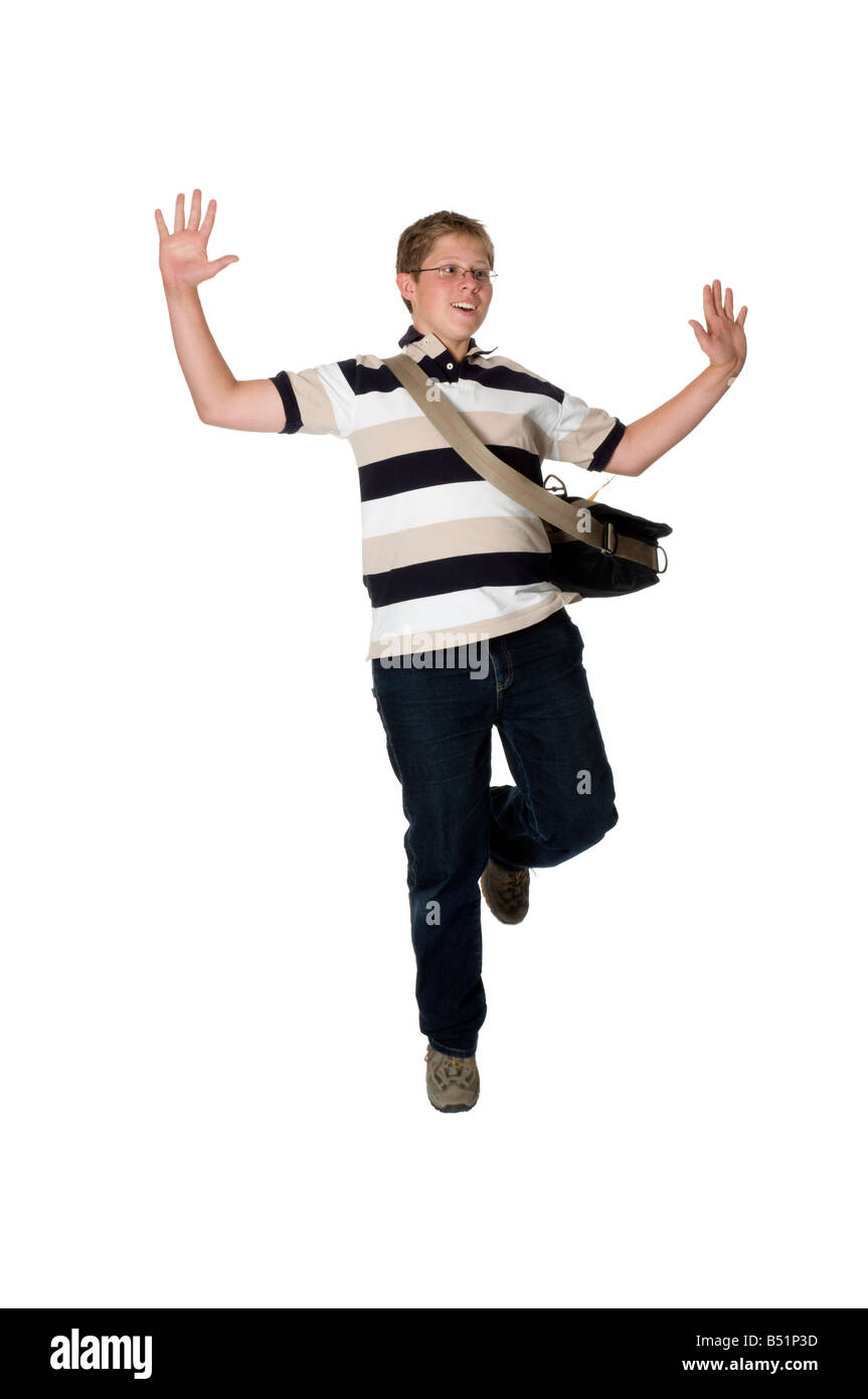 Black kid jumping isolated hi-res stock photography and images - Alamy