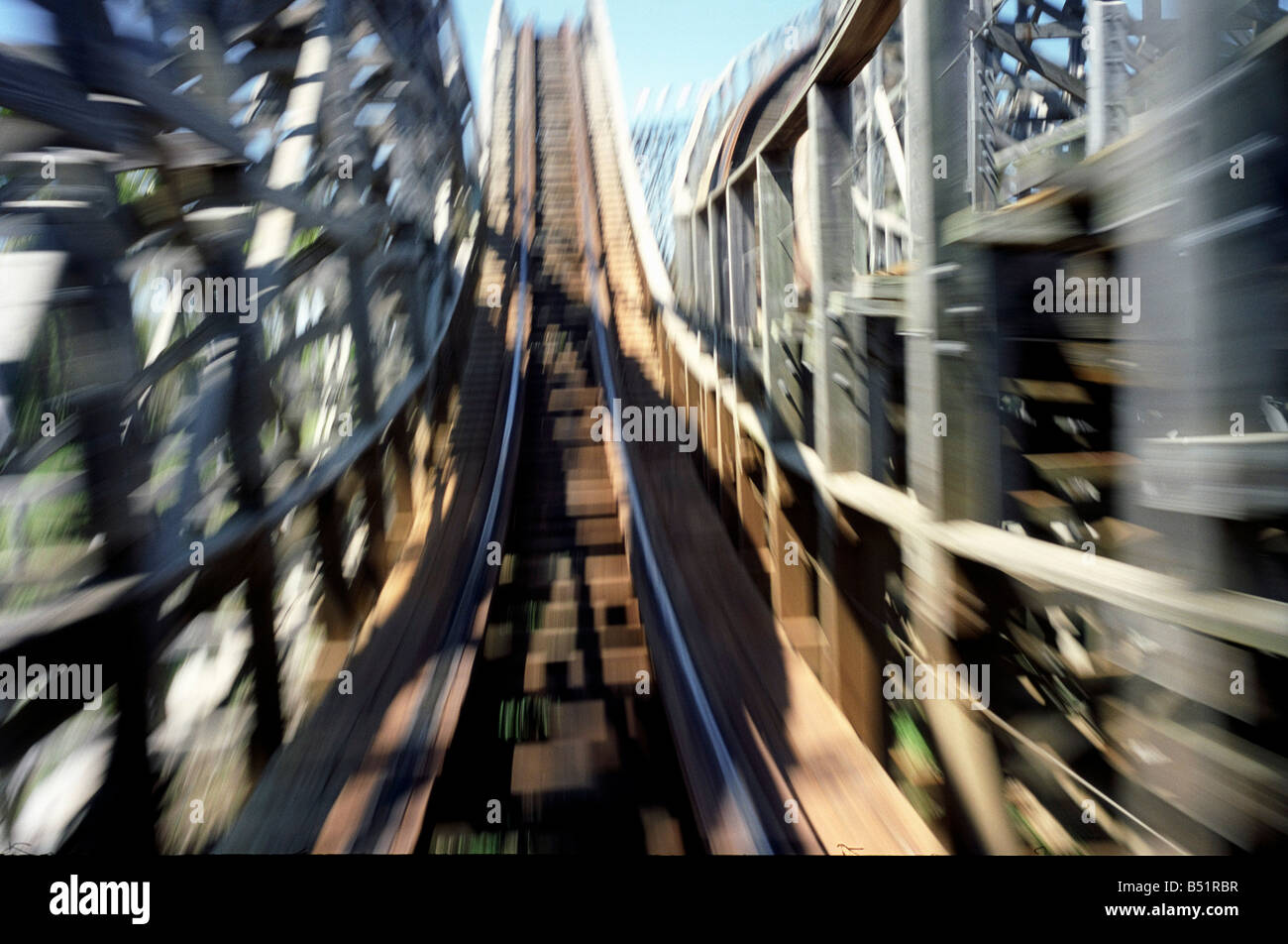 Traditional Wooden Roller Coaster High Resolution Stock Photography and ...