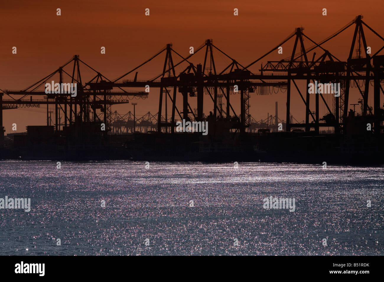 Hamburg container port Stock Photo - Alamy