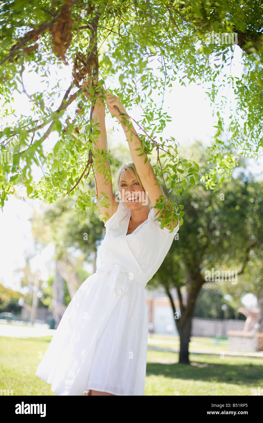 Woman exhilarated mature hi-res stock photography and images - Alamy