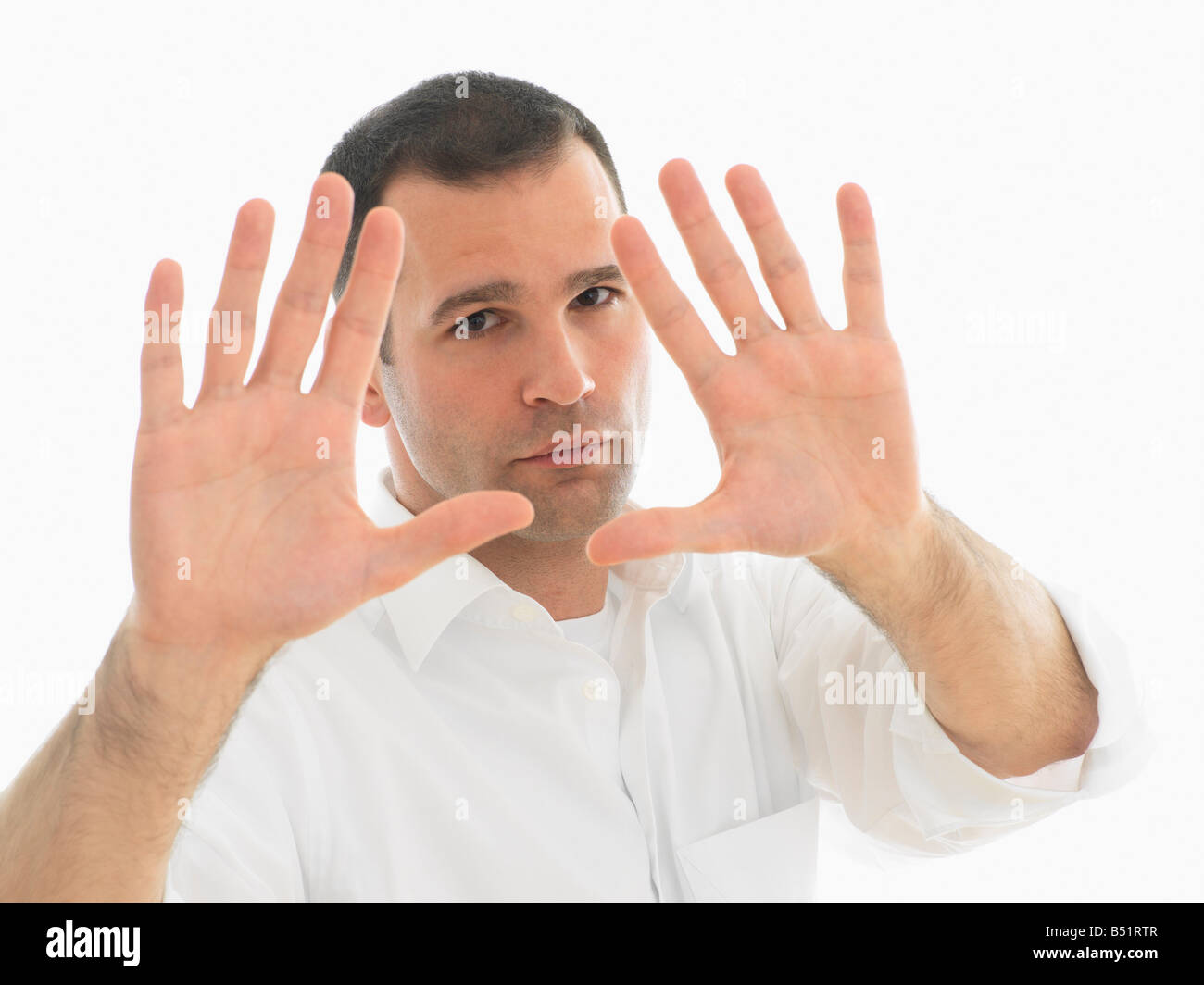Old man looking grave in hi-res stock photography and images - Alamy