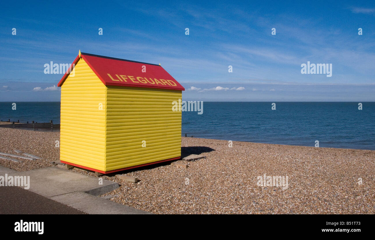 Lifeguard s hut at Whitstable Kent UK Stock Photo - Alamy