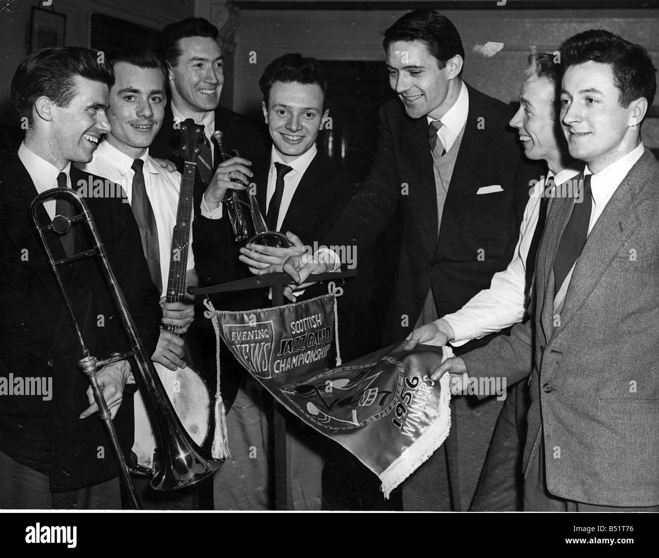 The Stateside Jazzmen March 1956 Evening News Championship Banner ...