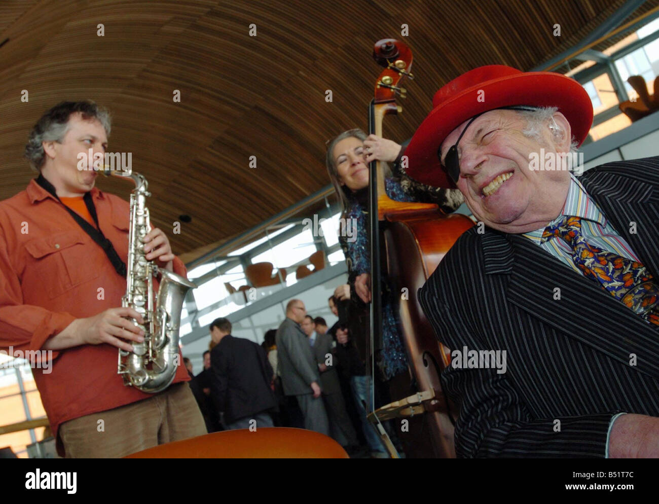 George Melly at the Senedd Building of the National Assembly for Wales ...