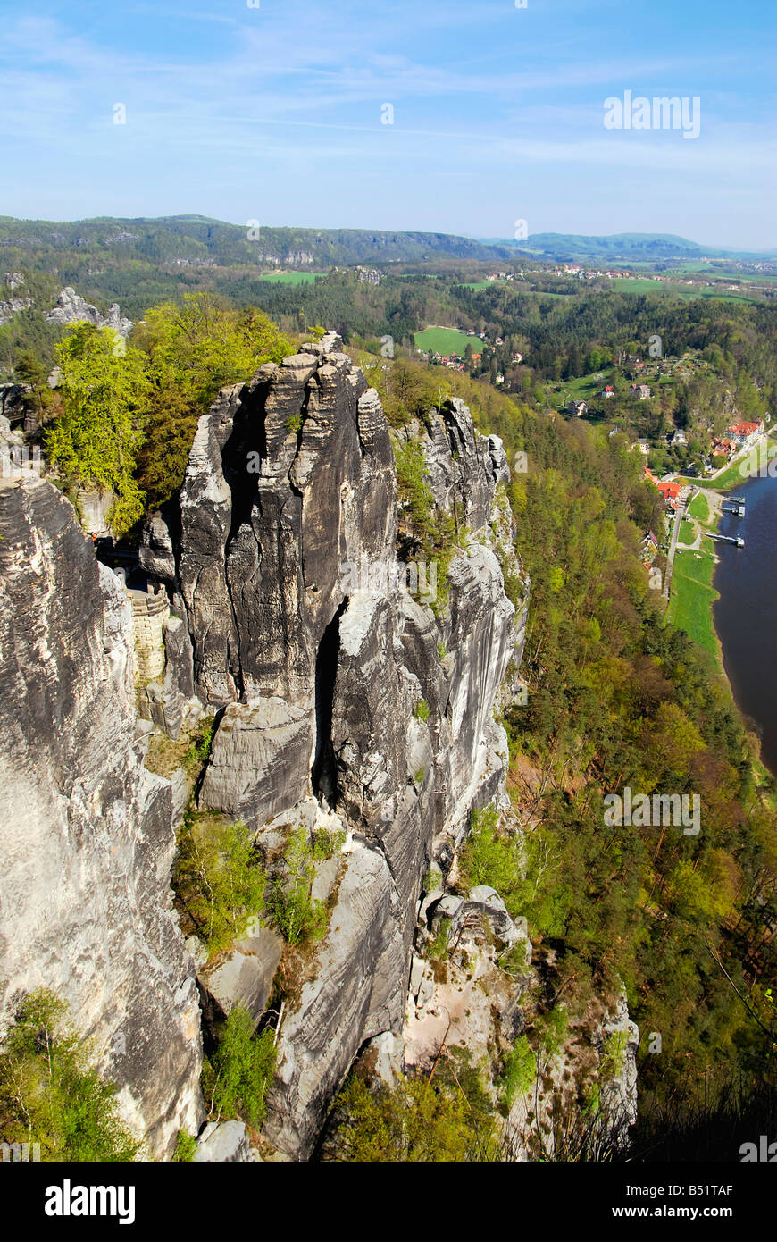 Landscape image of the Saxony Swiss Mountain Stock Photo - Alamy