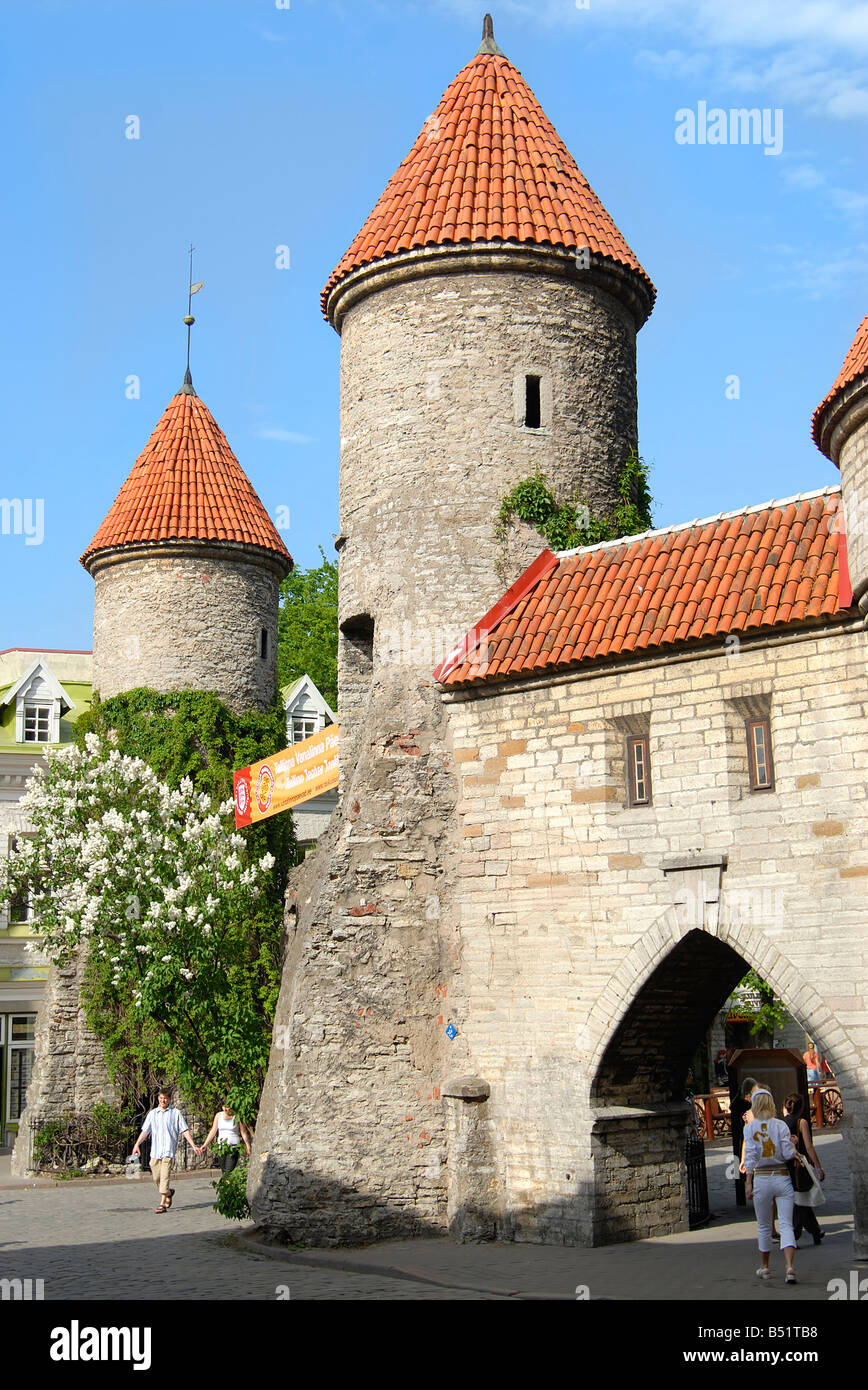 Historical Castle Wall of Tallinn Stock Photo - Alamy