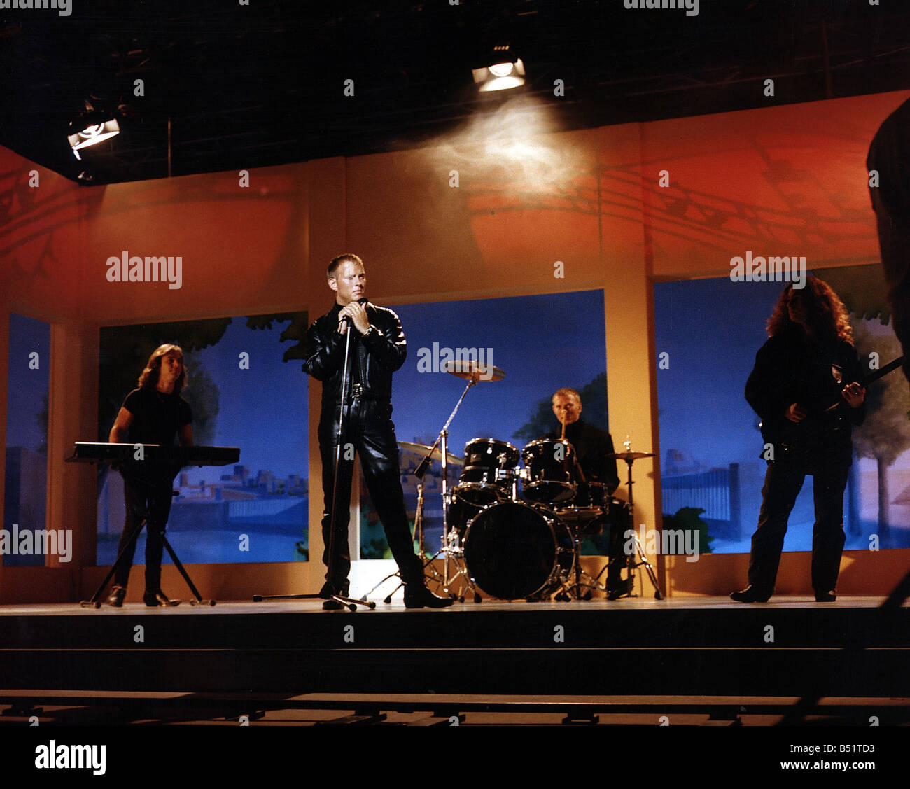 Bros Pop Group performing on Stage Mirrorpix Stock Photo - Alamy