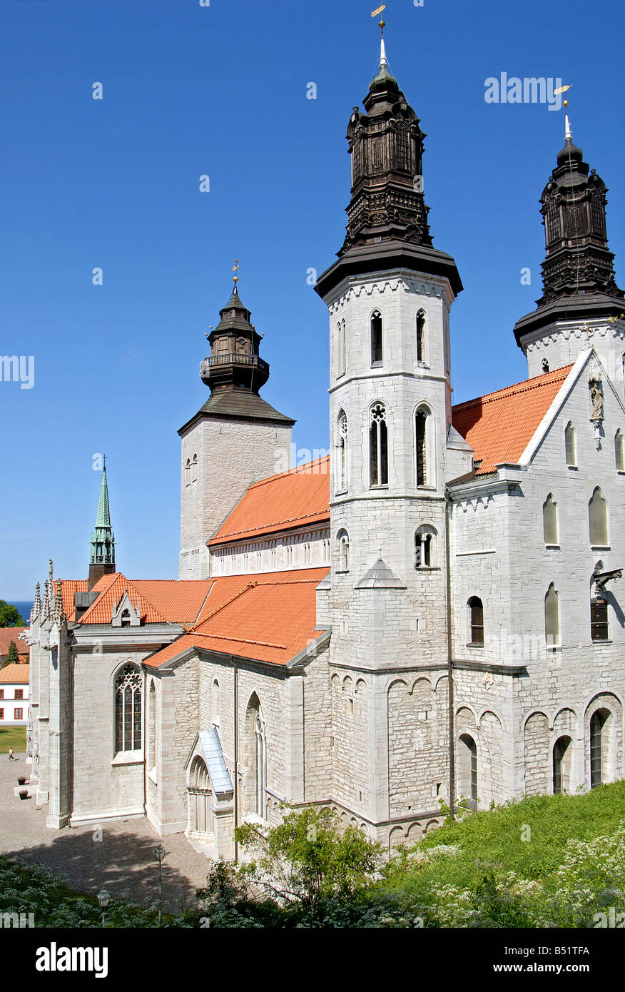 Dom Church in Visby on Gotland Stock Photo - Alamy