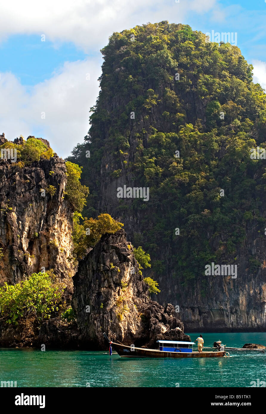 Thai Fishing Boat at Hong Island Stock Photo - Alamy