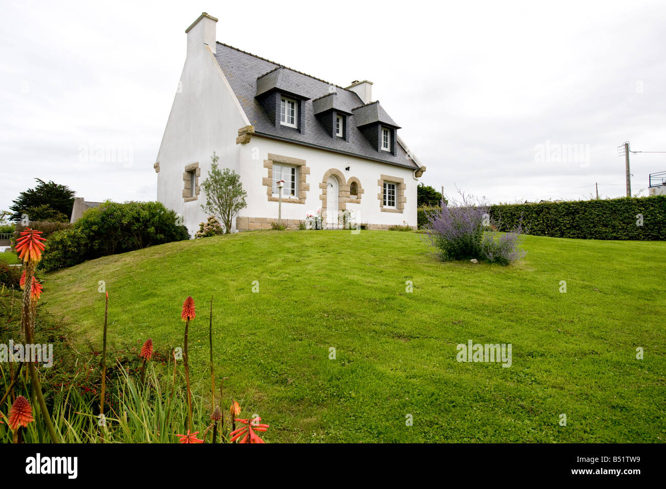 typical house in Brittany in France Stock Photo - Alamy