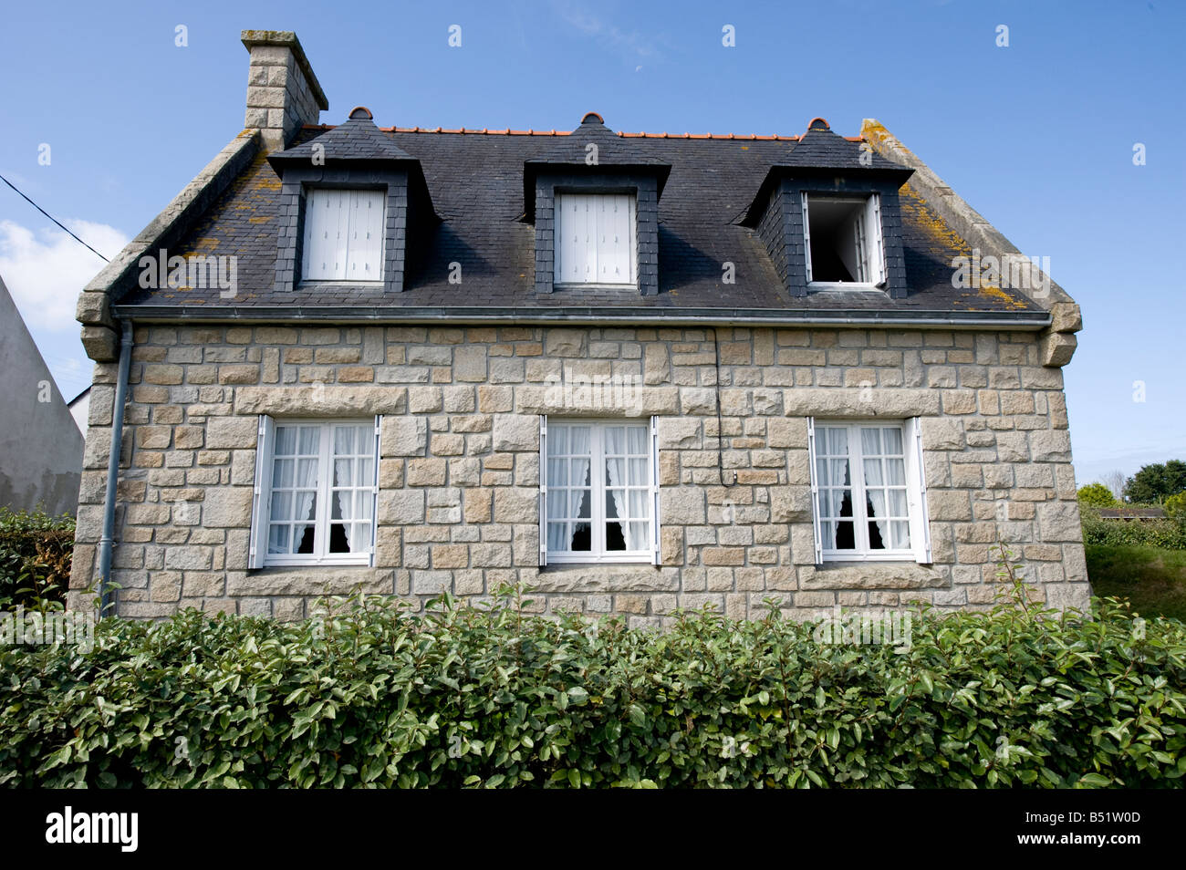 typical house in Brittany in France Stock Photo - Alamy