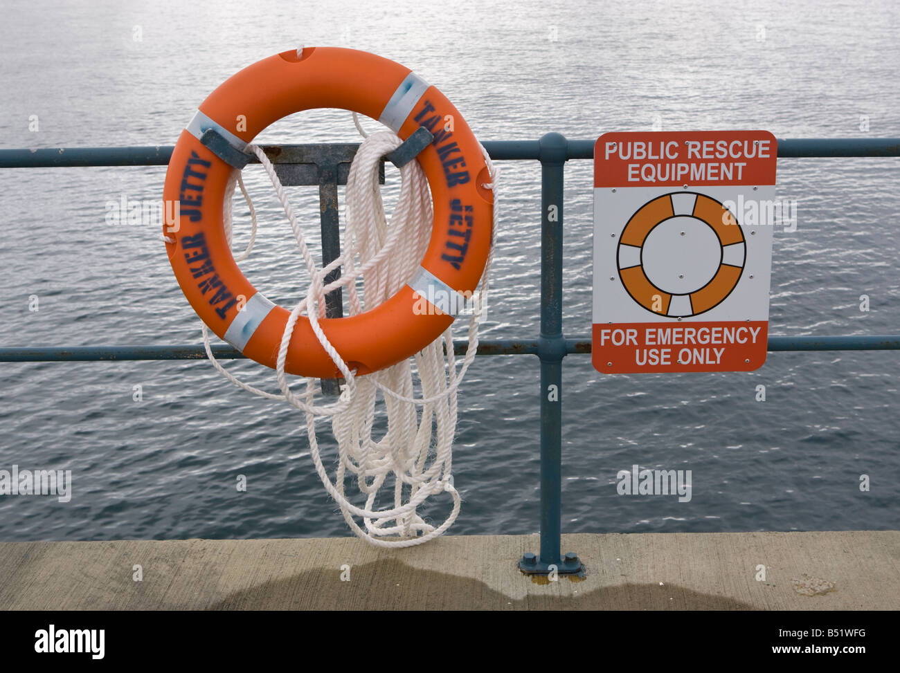 Lifering attached to railings hi-res stock photography and images - Alamy