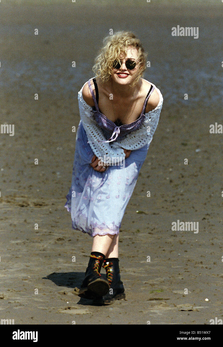 Angeline Ball standing bowing down Stock Photo - Alamy