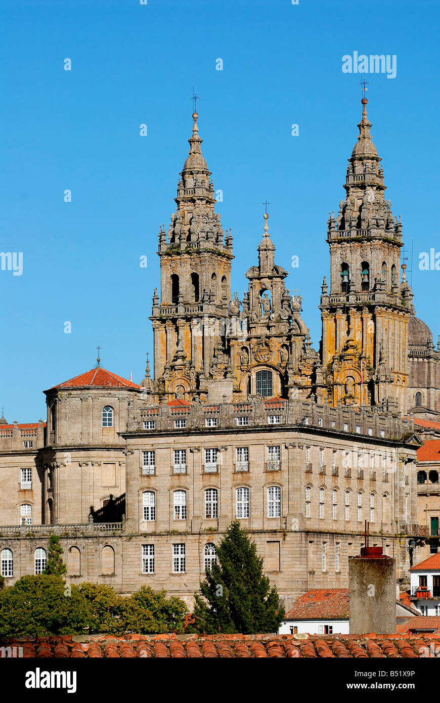 Cathedral of Santiago de Campostella Stock Photo - Alamy