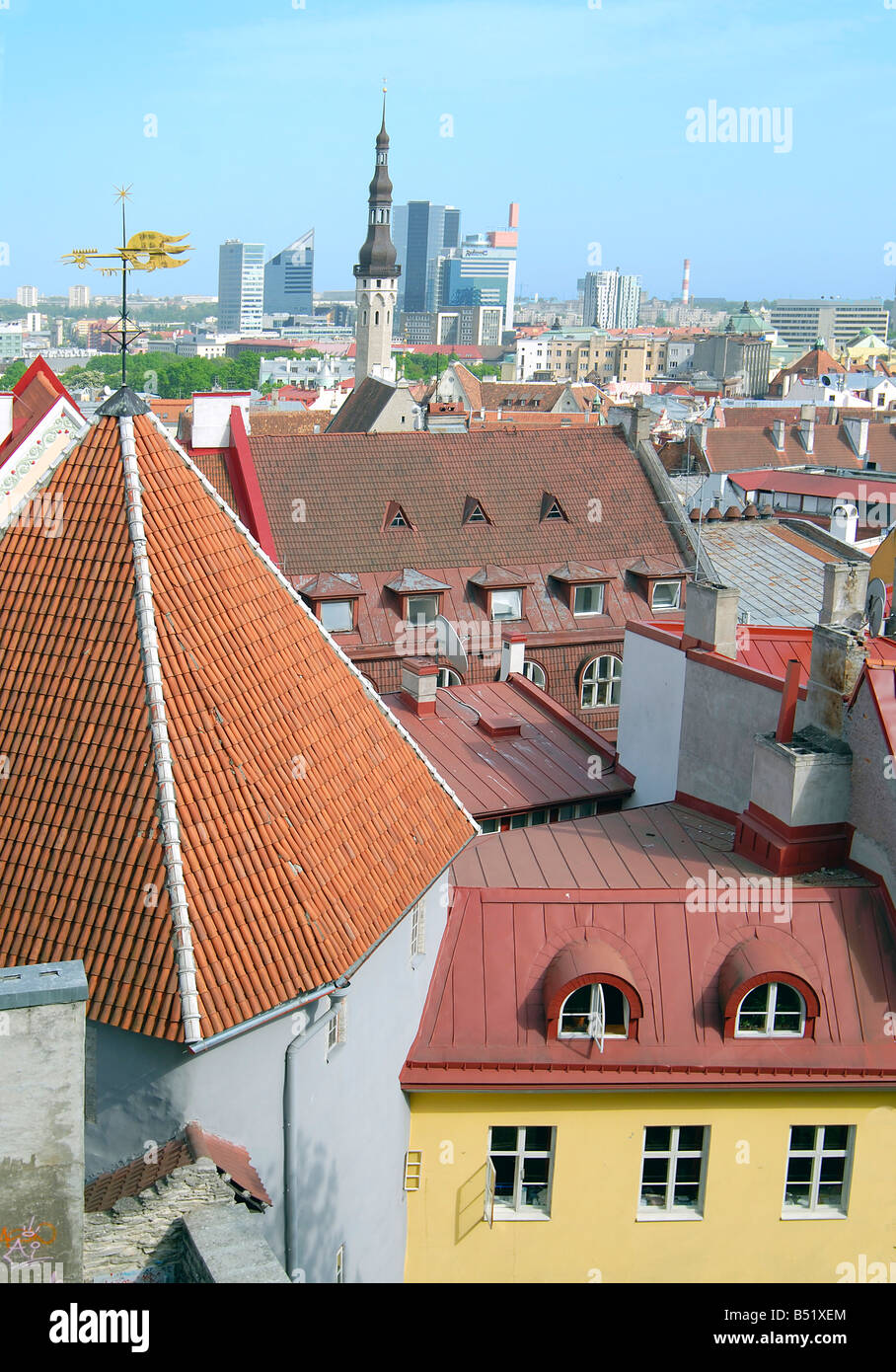 Historical Old Town of Tallinn Stock Photo - Alamy