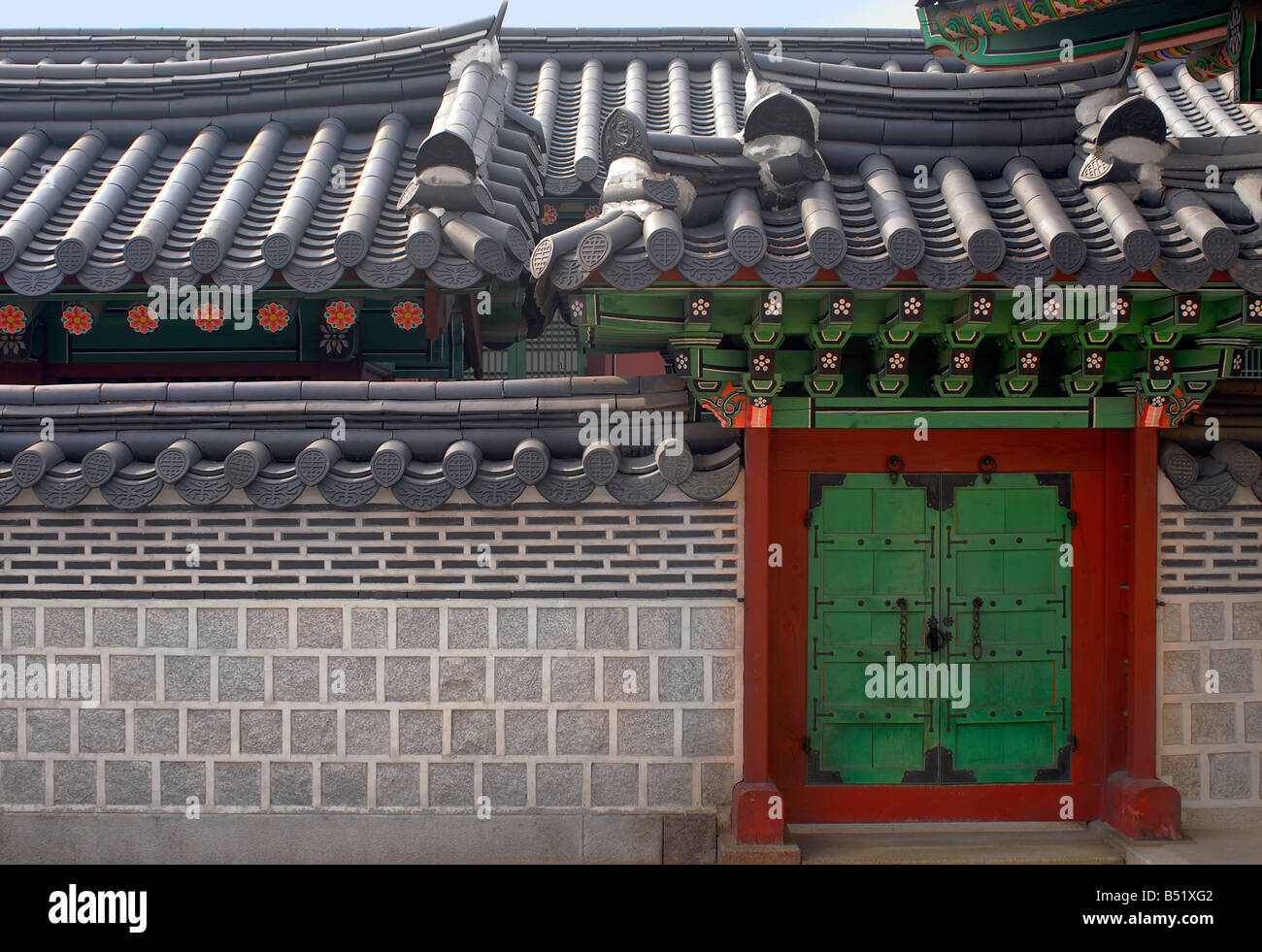 Gate at the Gyeongbokgung Palace Stock Photo - Alamy