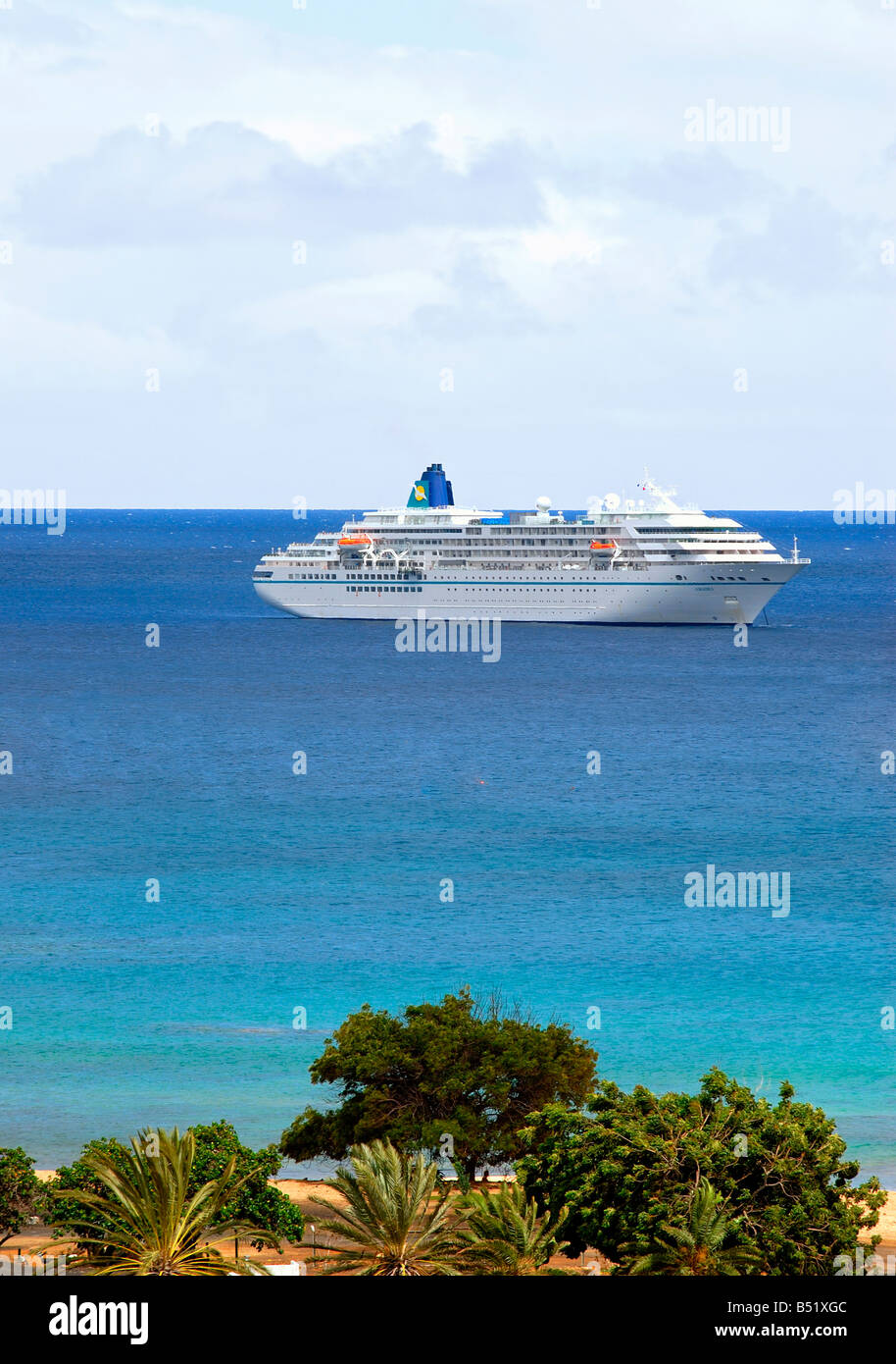 Cruise Ship Amadea at the Port of Ascension Stock Photo - Alamy