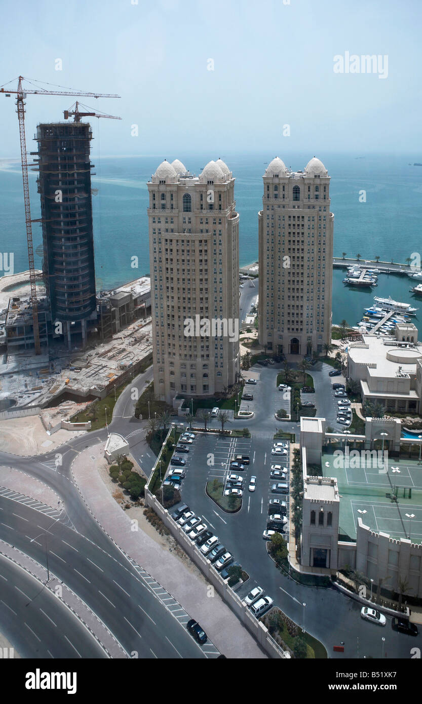 Doha new buildings being constructed Stock Photo - Alamy