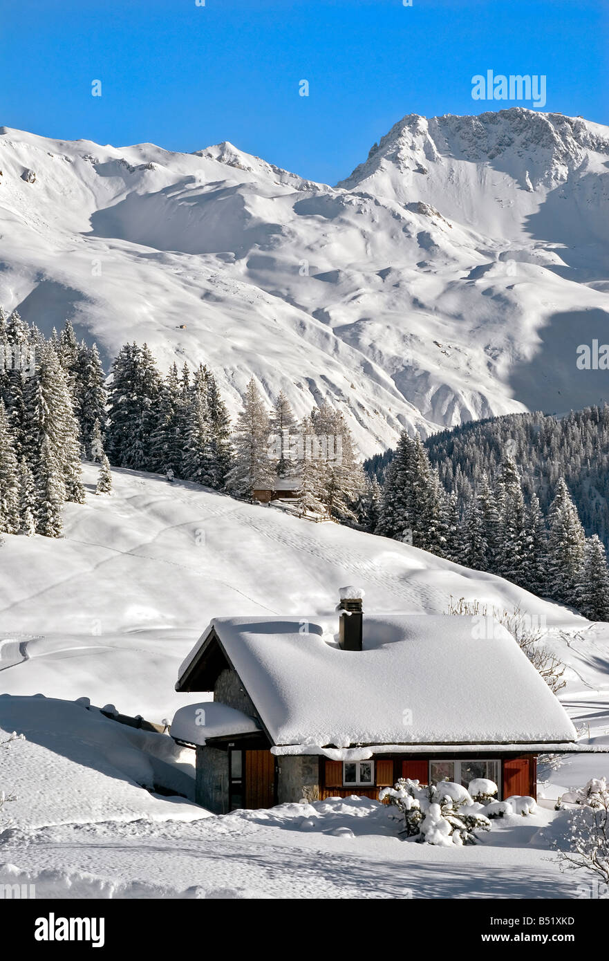 Winter Landscape in Switzerland Stock Photo - Alamy