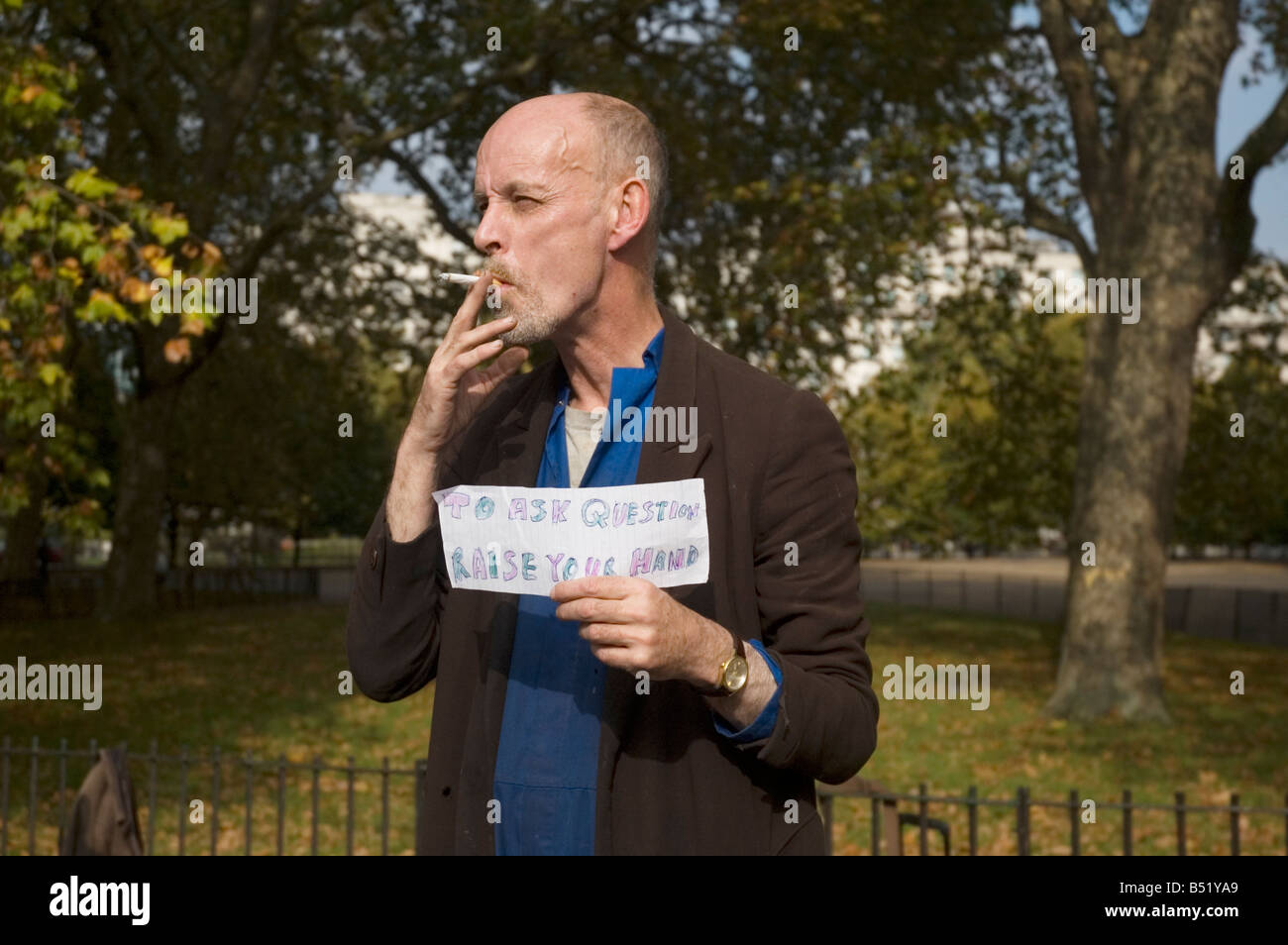 Ken Robson at Speakers Corner, London Stock Photo - Alamy