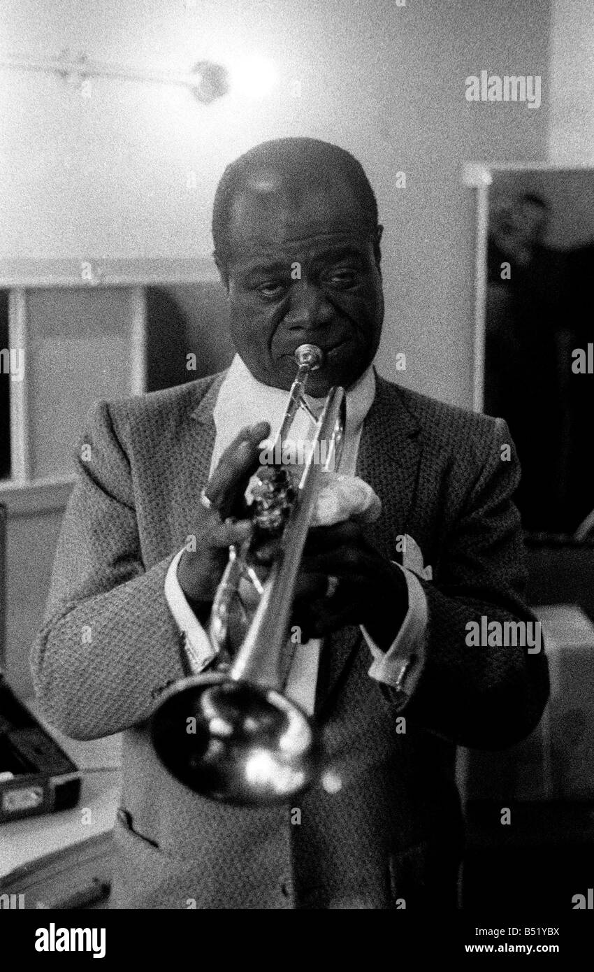 Louis Armstrong Jazz Musician May 1956 during his first concert in ...