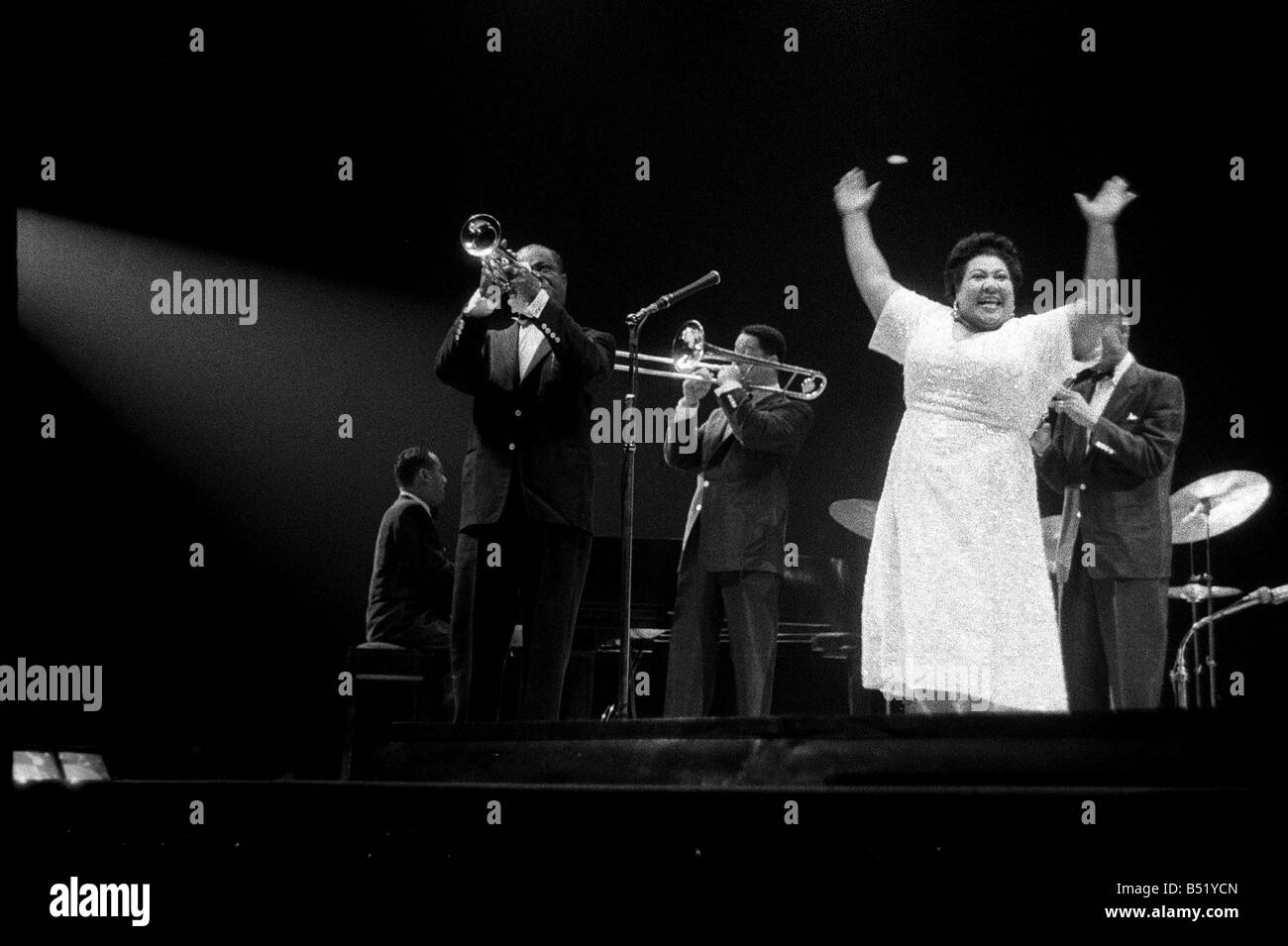 Louis Armstrong Jazz Musician May 1956 during his first concert in ...