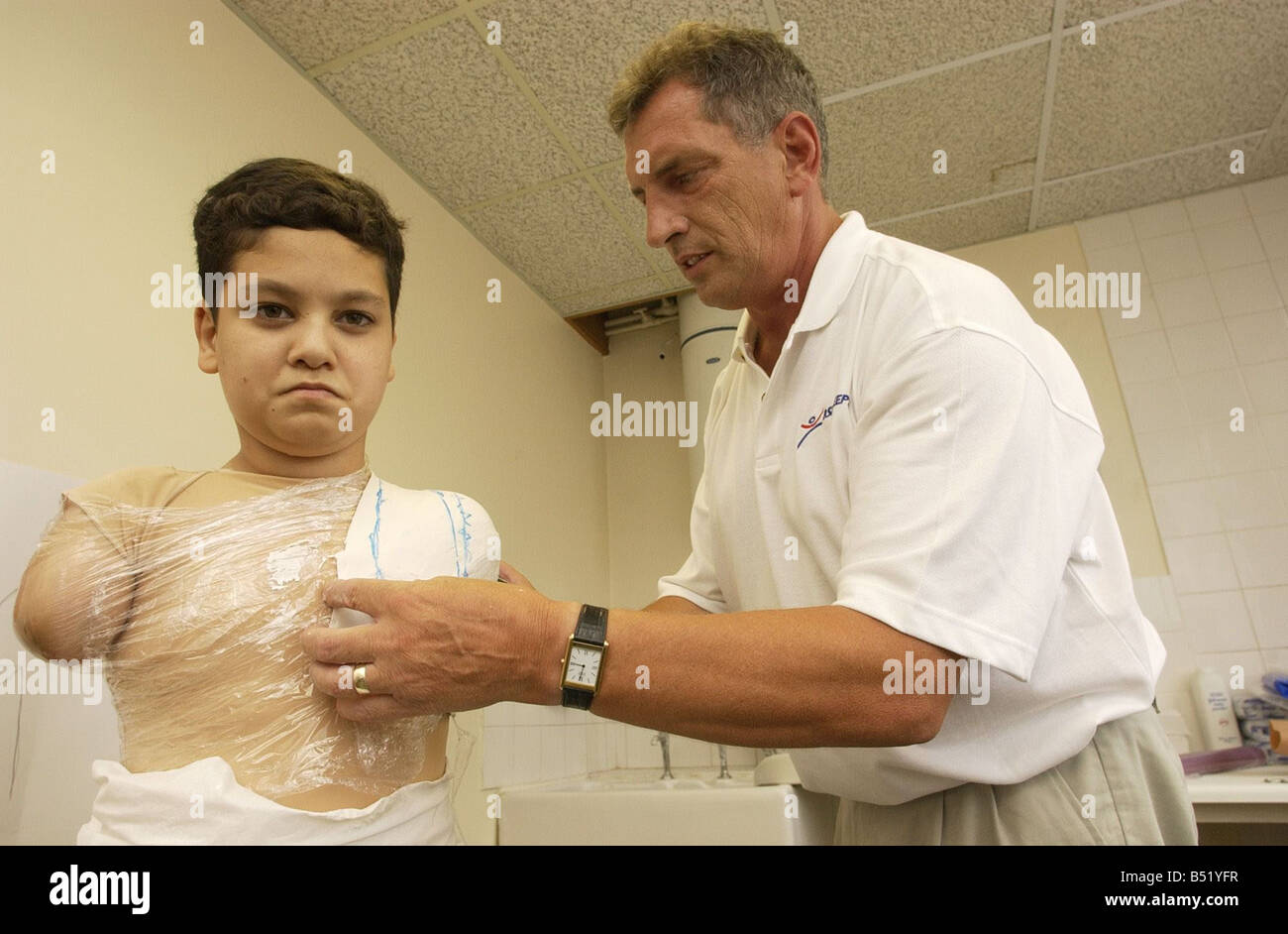 Ali Abbas who lost both arms and suffered terrible burns during the ...