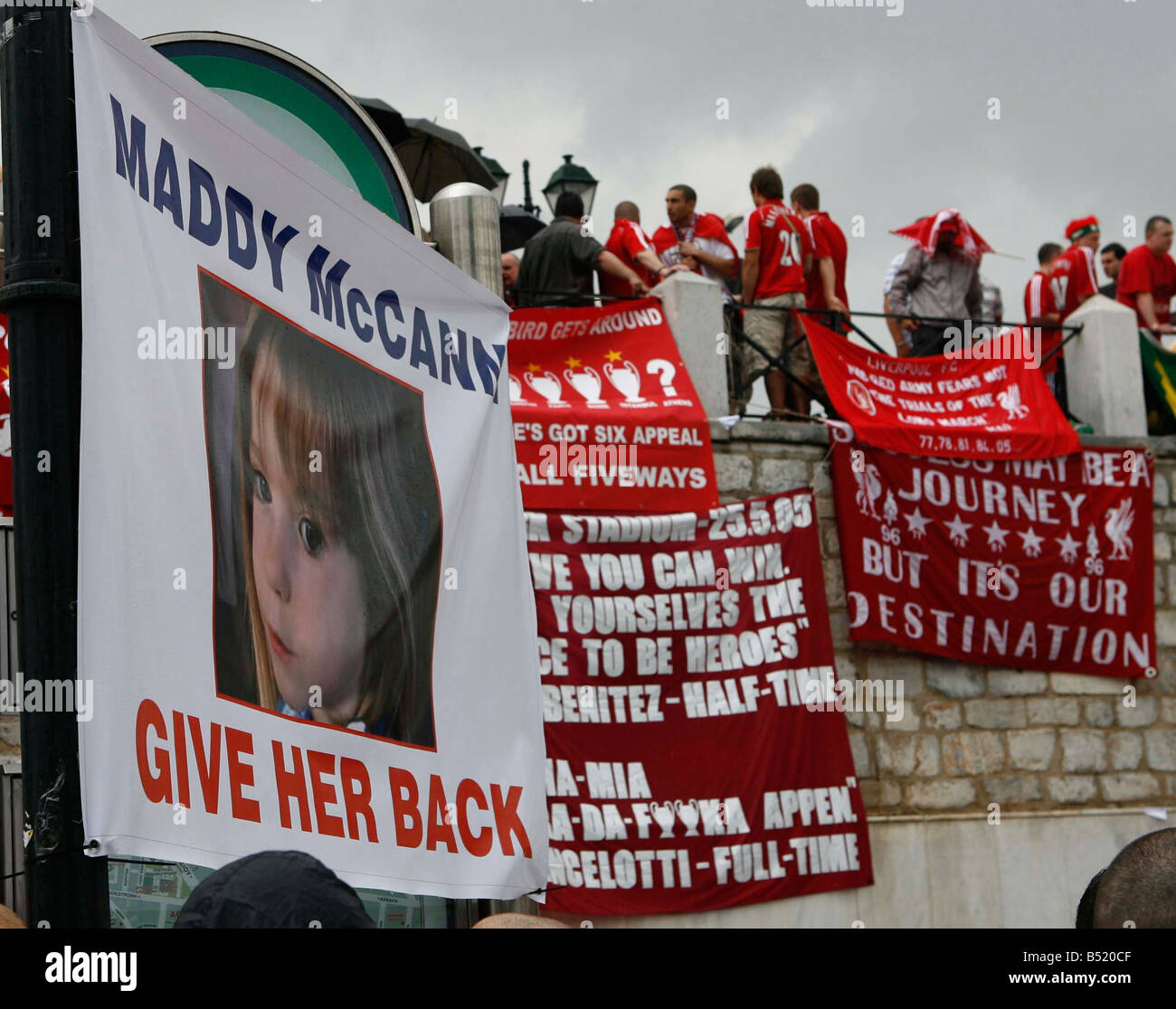 banner for Maddy in Constitution Square,Athens on the day of the ...