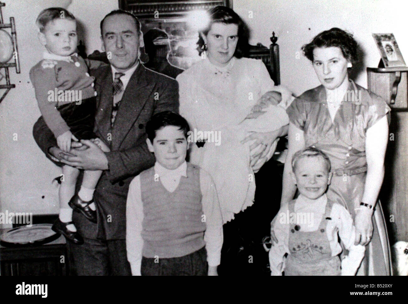 THE BETTS FAMILY L R PETER WITH DAD ALEC HALF SISTER VIVIAN WITH BABY ...