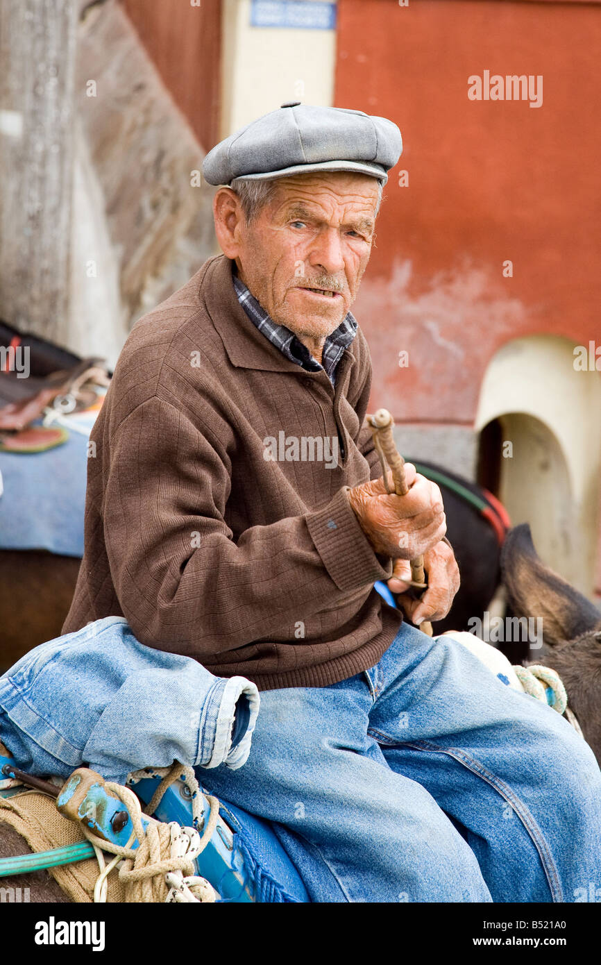 Santorini Man With Donkey High Resolution Stock Photography and Images ...
