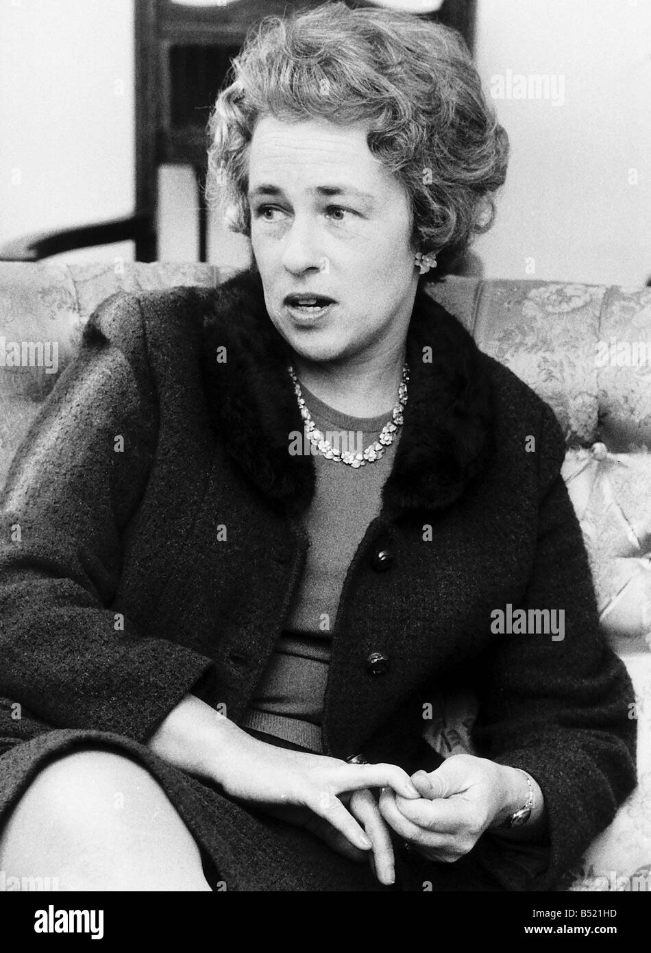 Margaret Powell wife of Conservative MP 1971 Enoch Powell Stock Photo ...