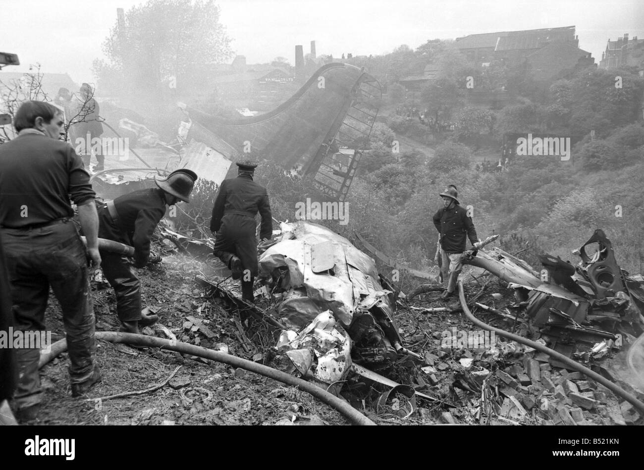 The Stockport air disaster June 1967 72 passengers and crew were killed ...
