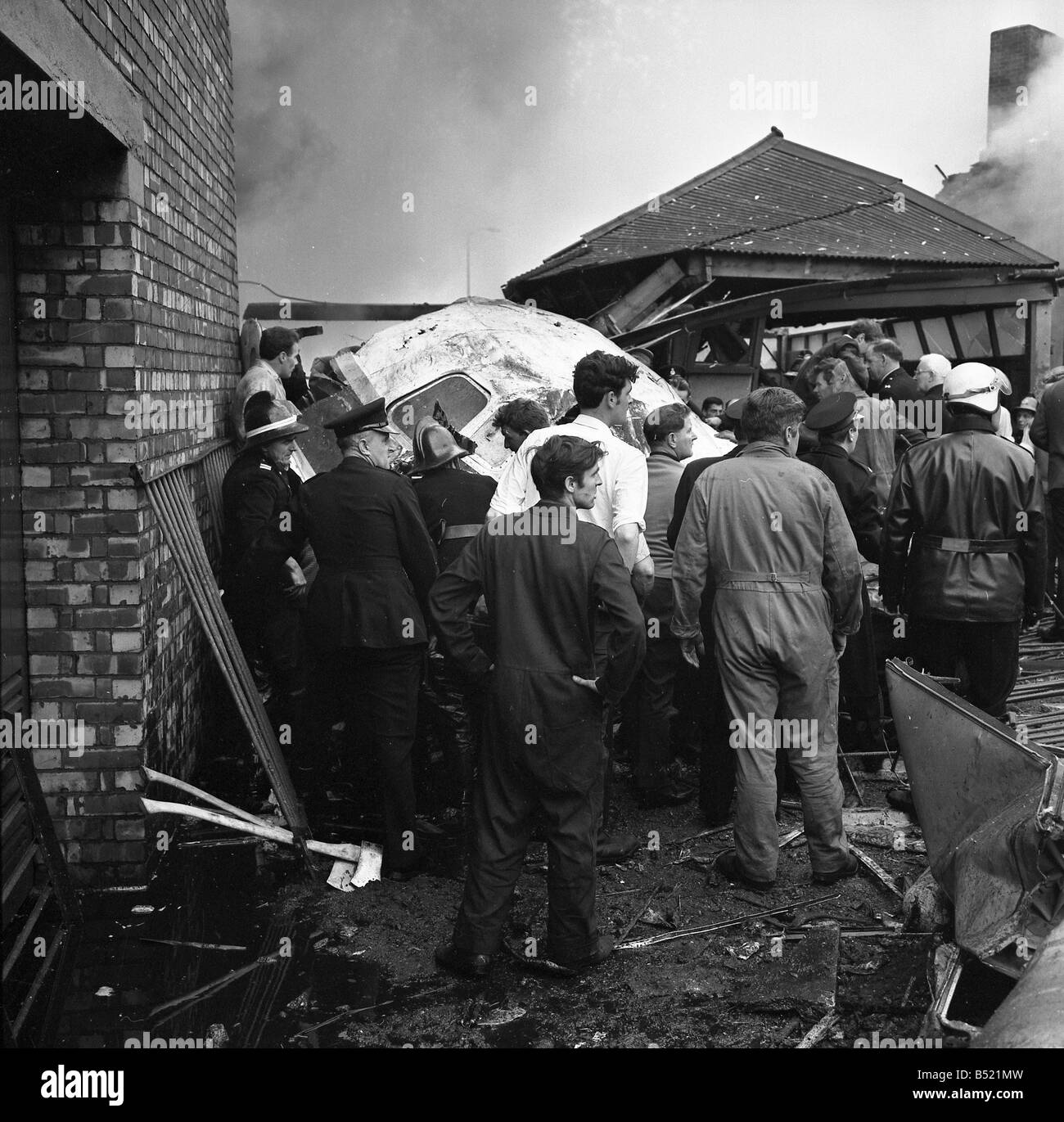 The Stockport air disaster June 1967 72 passengers and crew were killed ...