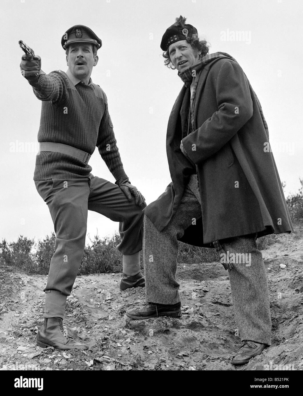 Tom Baker as Doctor Who seen here with Nicholas Courtney who plays ...