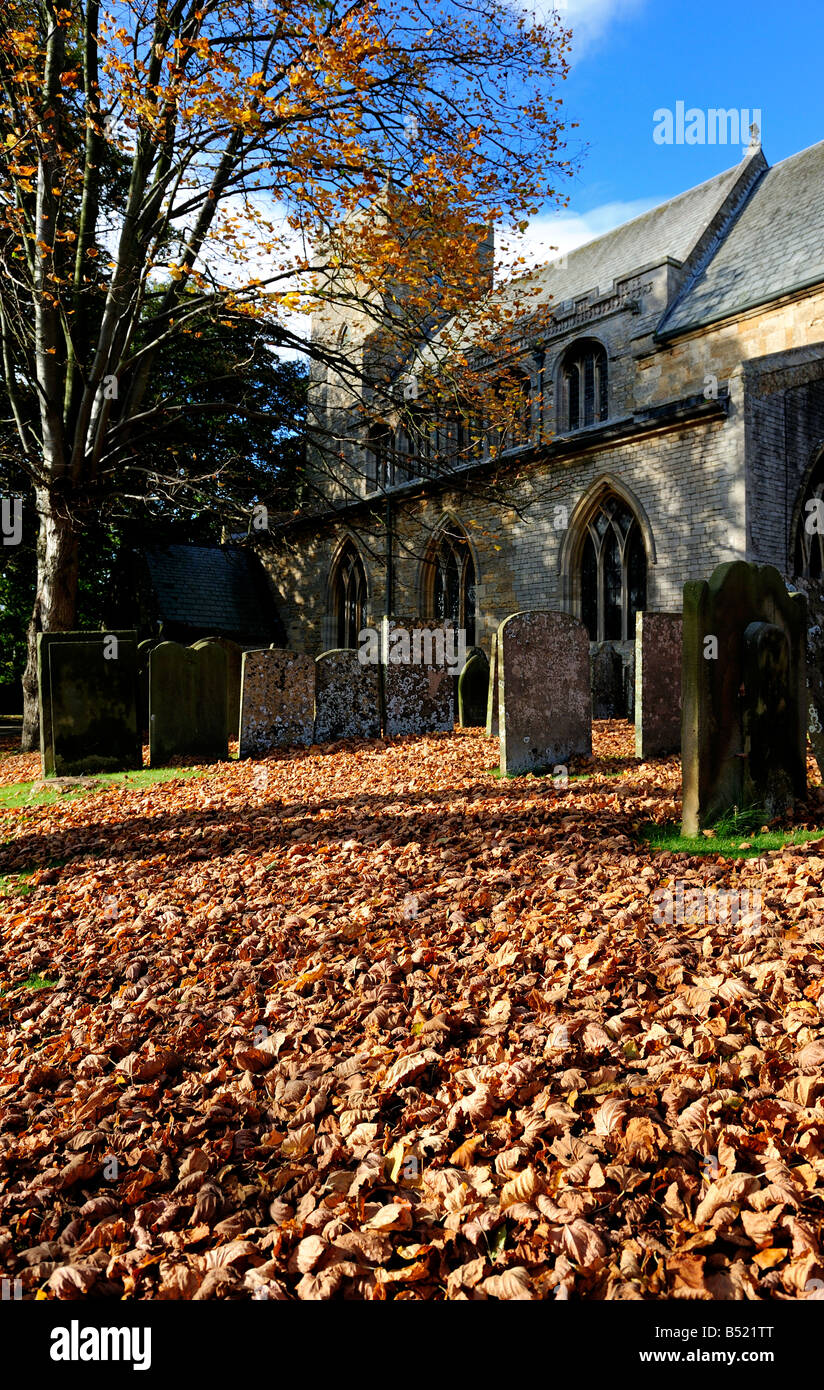Fall trees in churchyard hi-res stock photography and images - Alamy