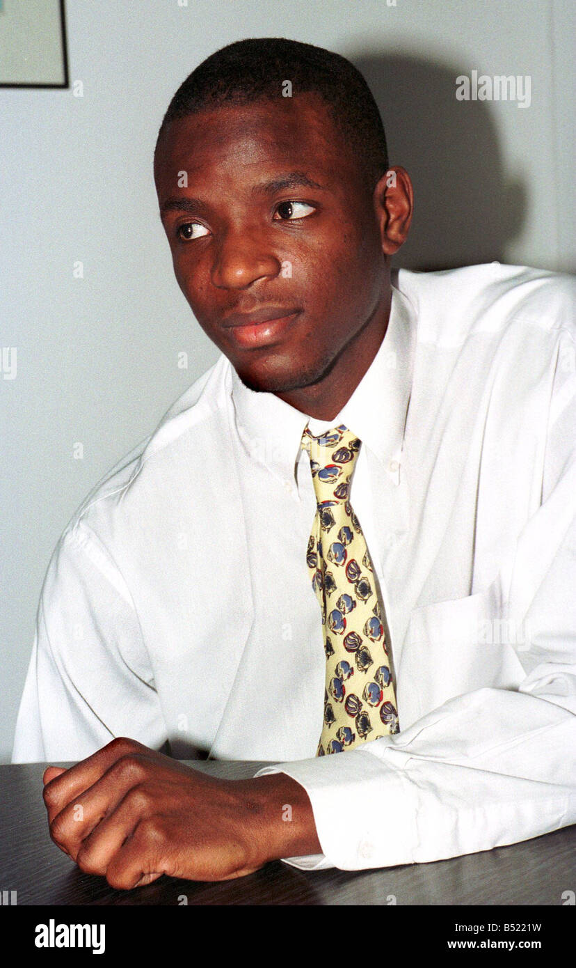 Stabbing witness Duwayne Brooks June 1999 a friend of Stephen Lawrence ...