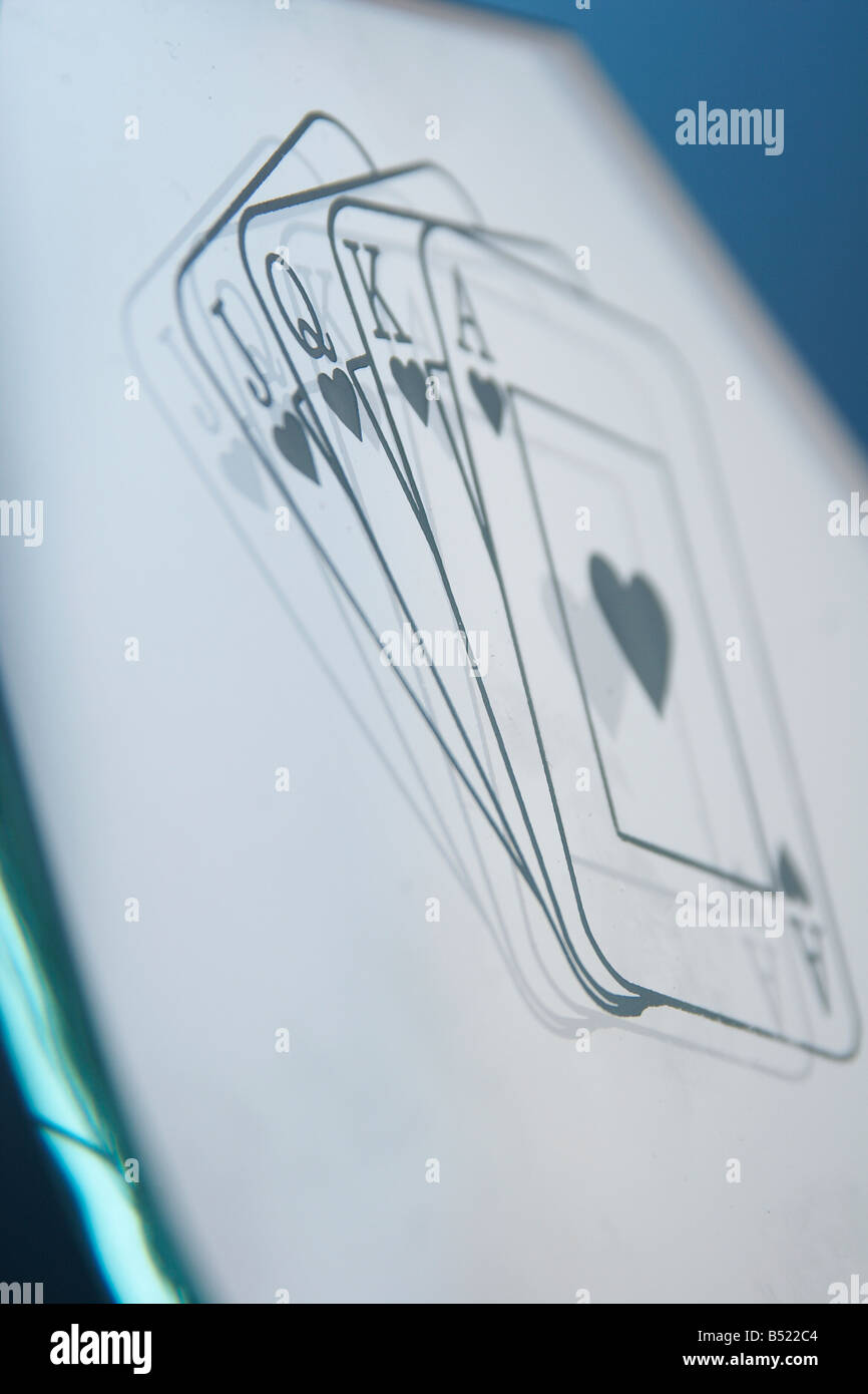 abstract Playing cards close up Stock Photo - Alamy