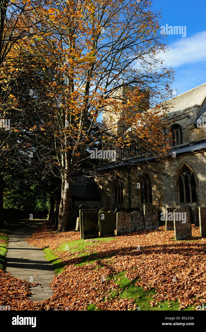 Fall leaves in churchyard hi-res stock photography and images - Alamy